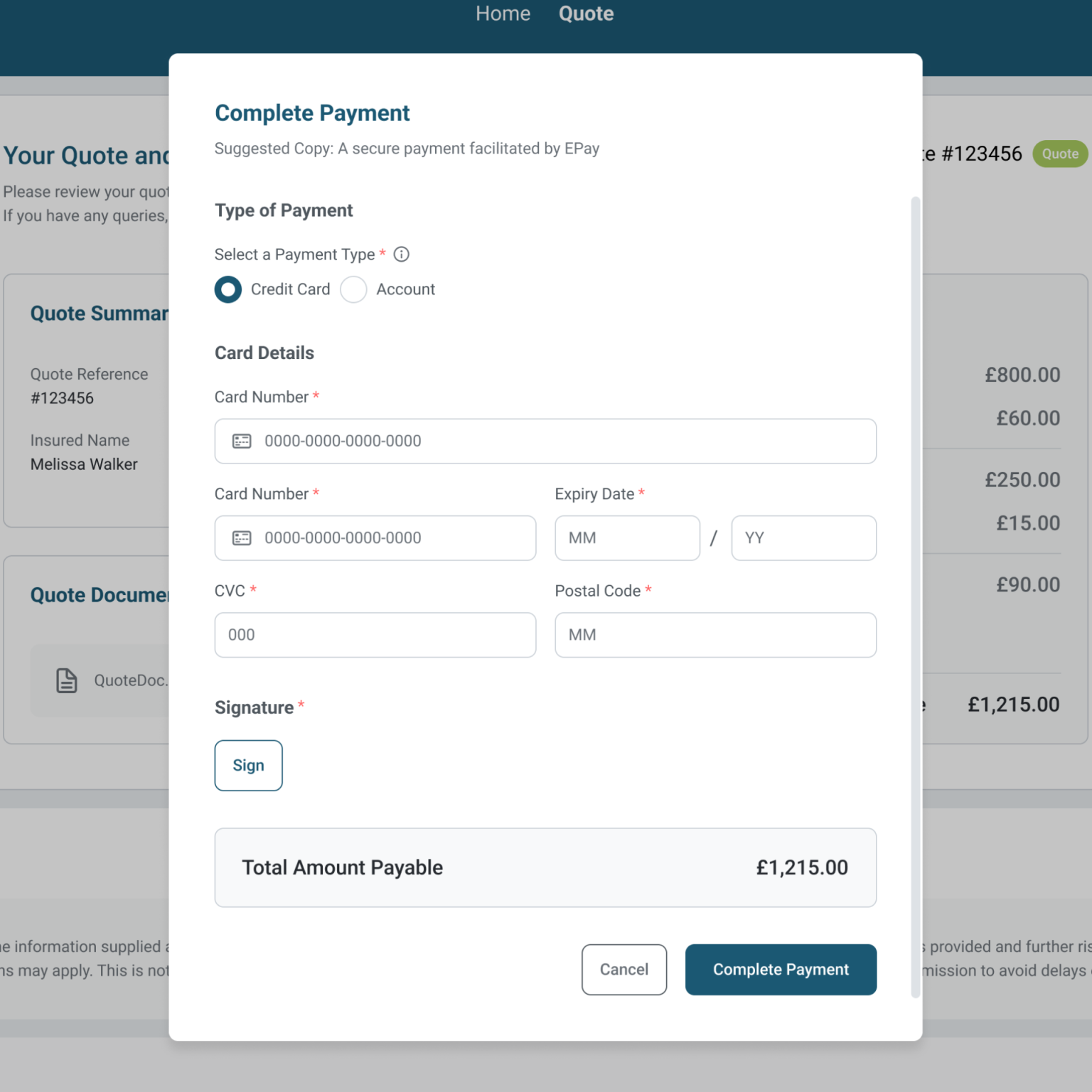 Quote & Bind | Services | Systems iO